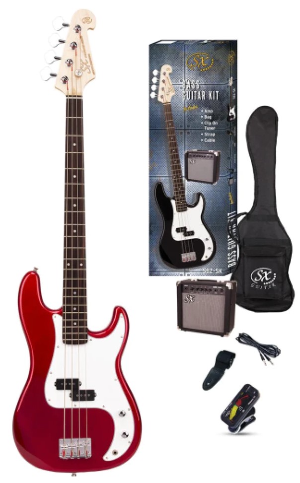 SX BASS GUITAR PACK BLACK